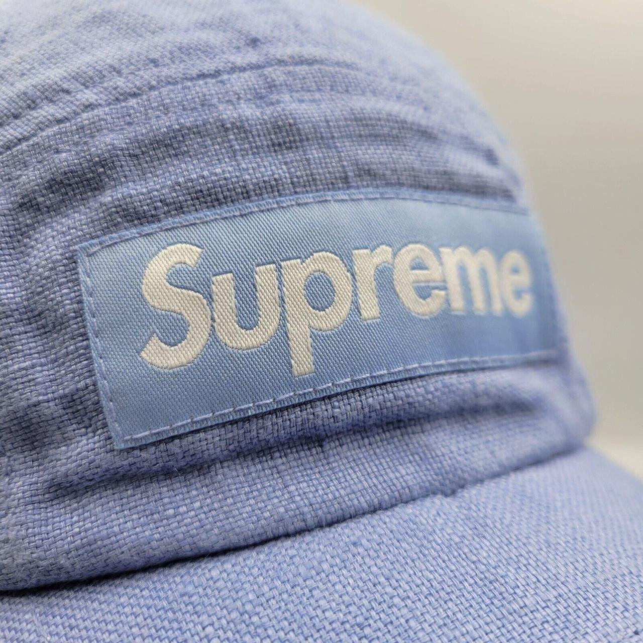 PREOWNED Supreme Solbiati Light Blue 100% Linen Box... - Depop