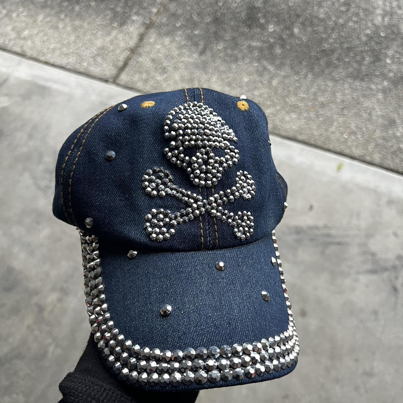 Skull Rivet Cap #hats #opium #kencarson #vintage - Depop