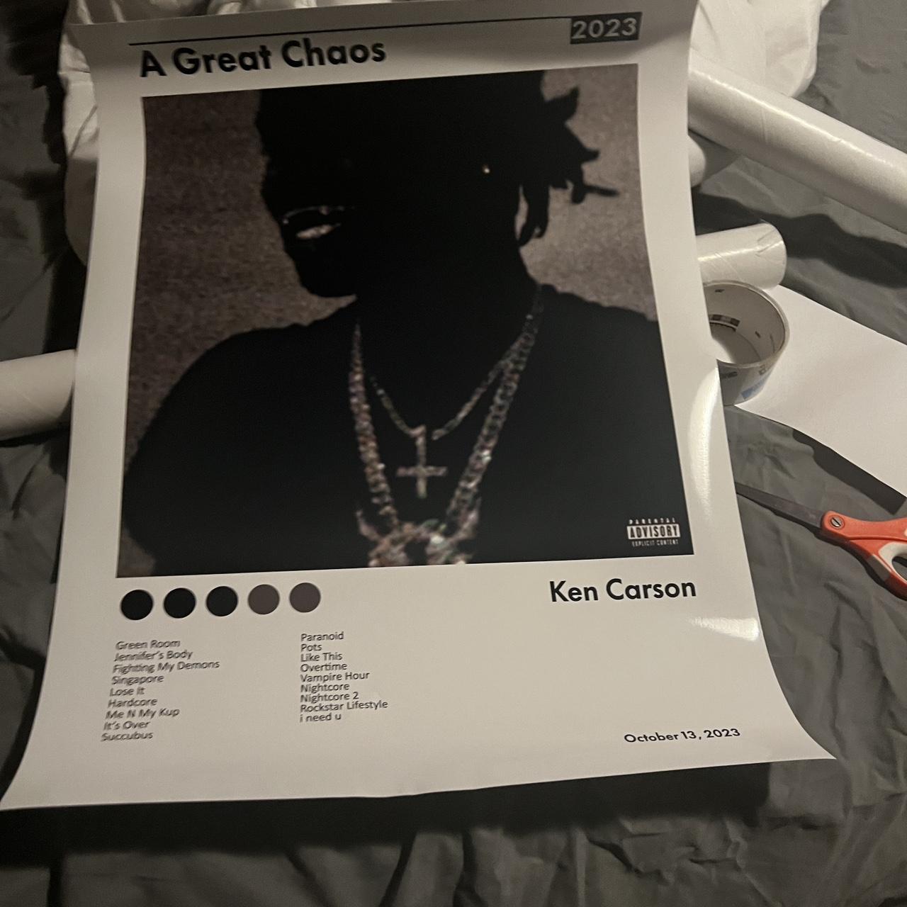 A great chaos Ken Carson opium poster OFFERS... - Depop