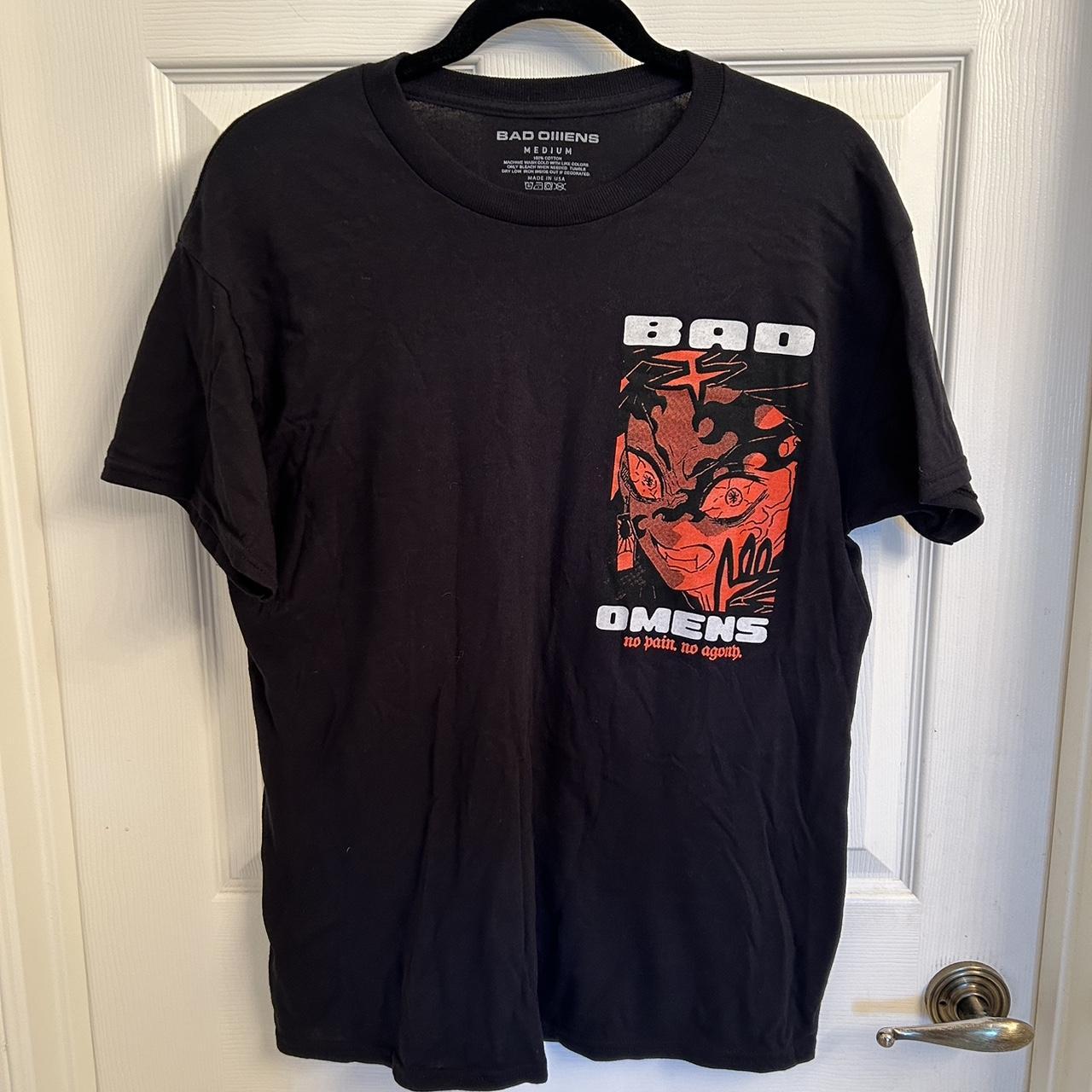 medium brand new Bad Omens Demon Slayer shirt. i got... - Depop