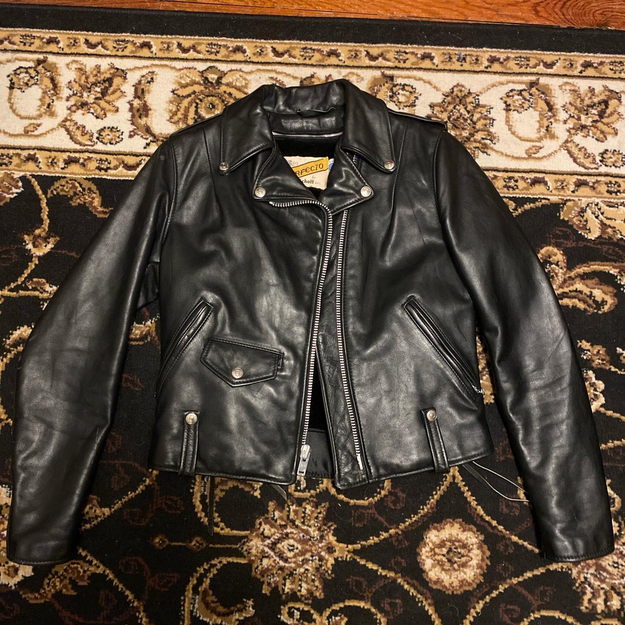 Vintage 80s Perfecto by Schott 125W Leather Jacket... - Depop