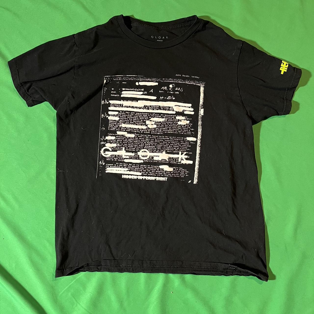 Cloak Redacted T-Shirt (DISCONTINUED) Jacksepticeye... - Depop