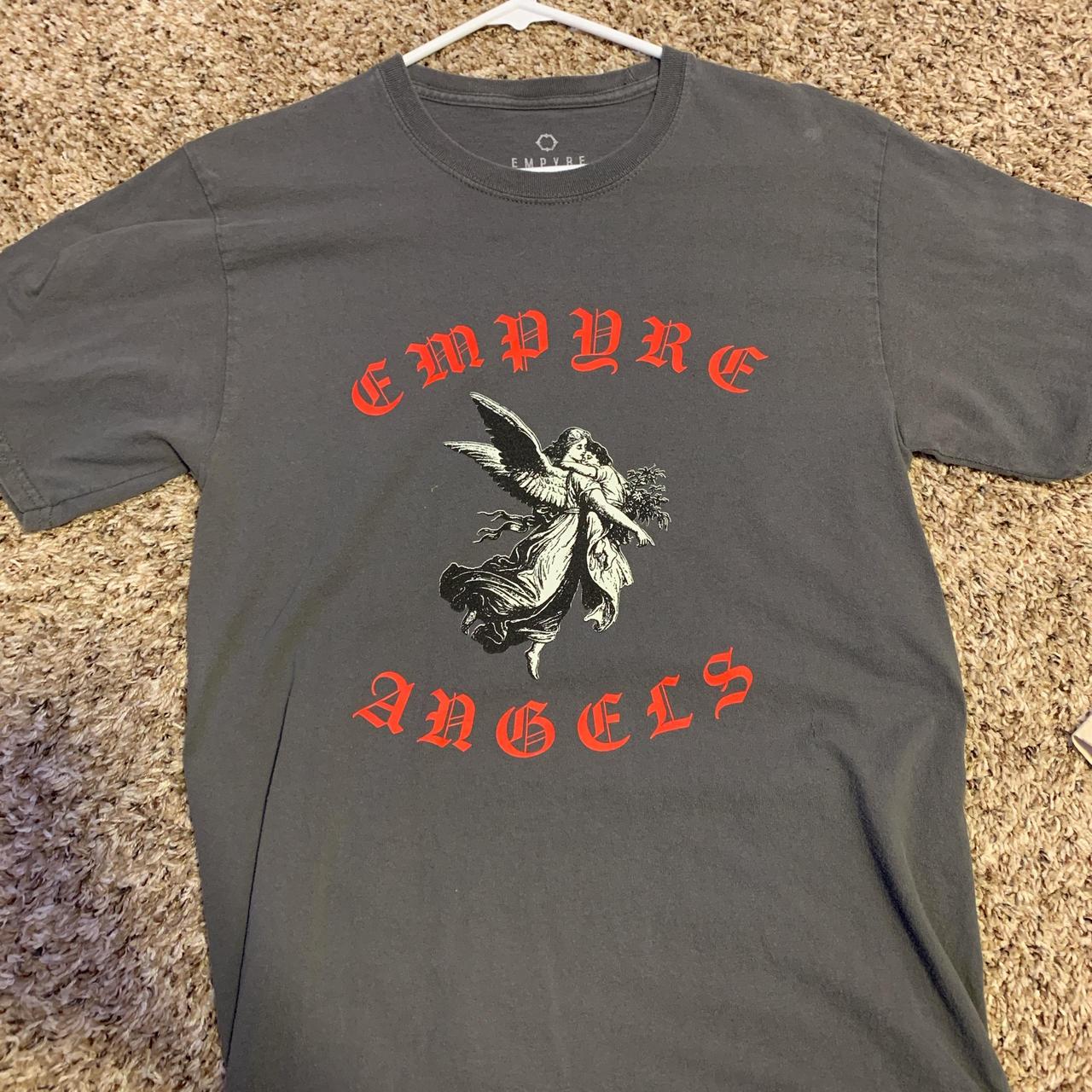 Empyre Angels grey and red t-shirt - Depop