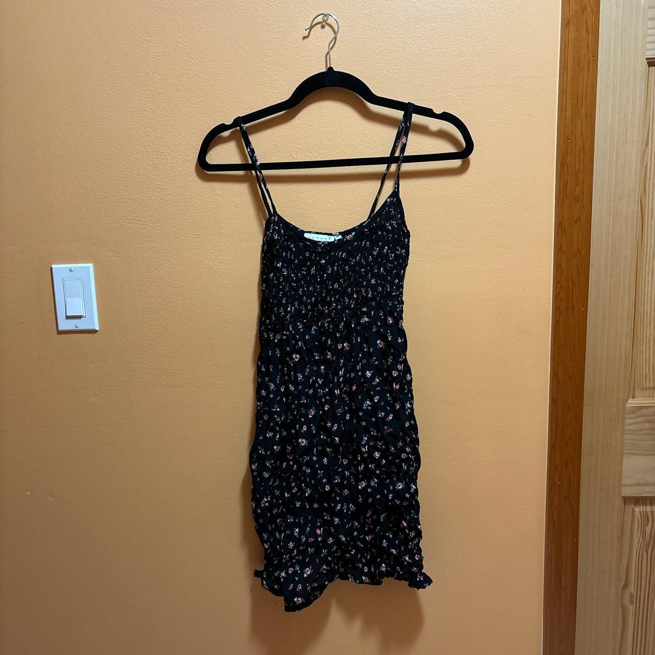 multi color dress with flowers - Depop