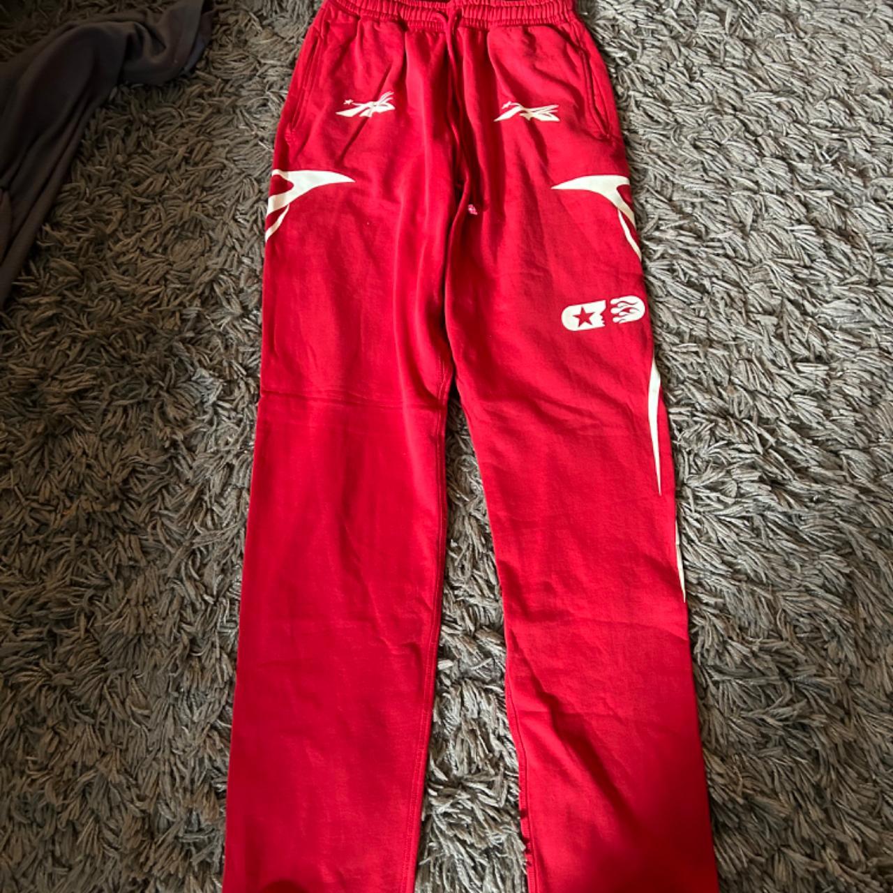 Red Hellstar Sweat Pants Size M,L Brand new Ships... | Depop