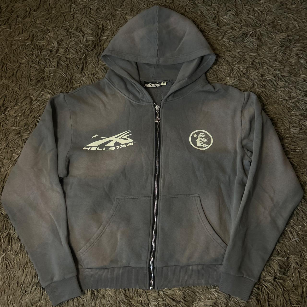 Hellstar Grey Zip up Brand new Ships next day Size... - Depop