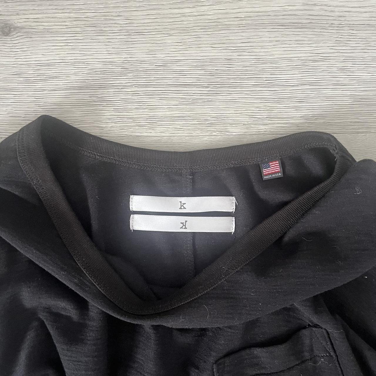 Ktwo studios slub black long sleeve pocket tee. Worn... | Depop