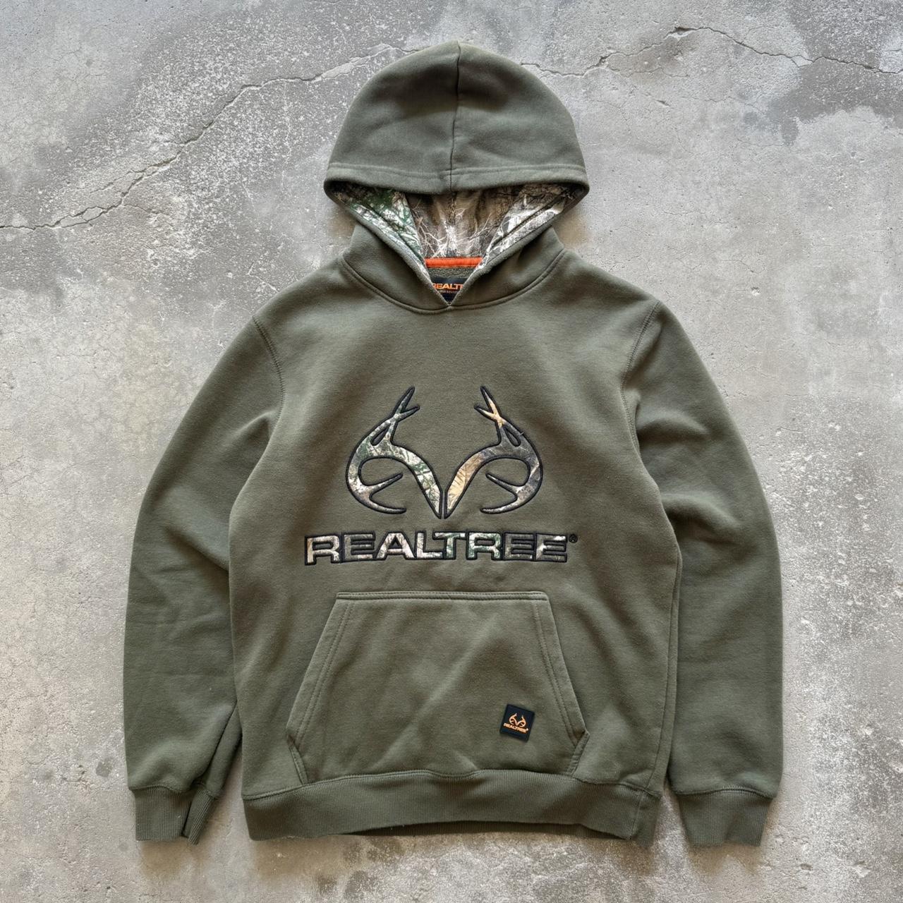 Realtree Green Camo Hoodie vintage camouflage... | Depop