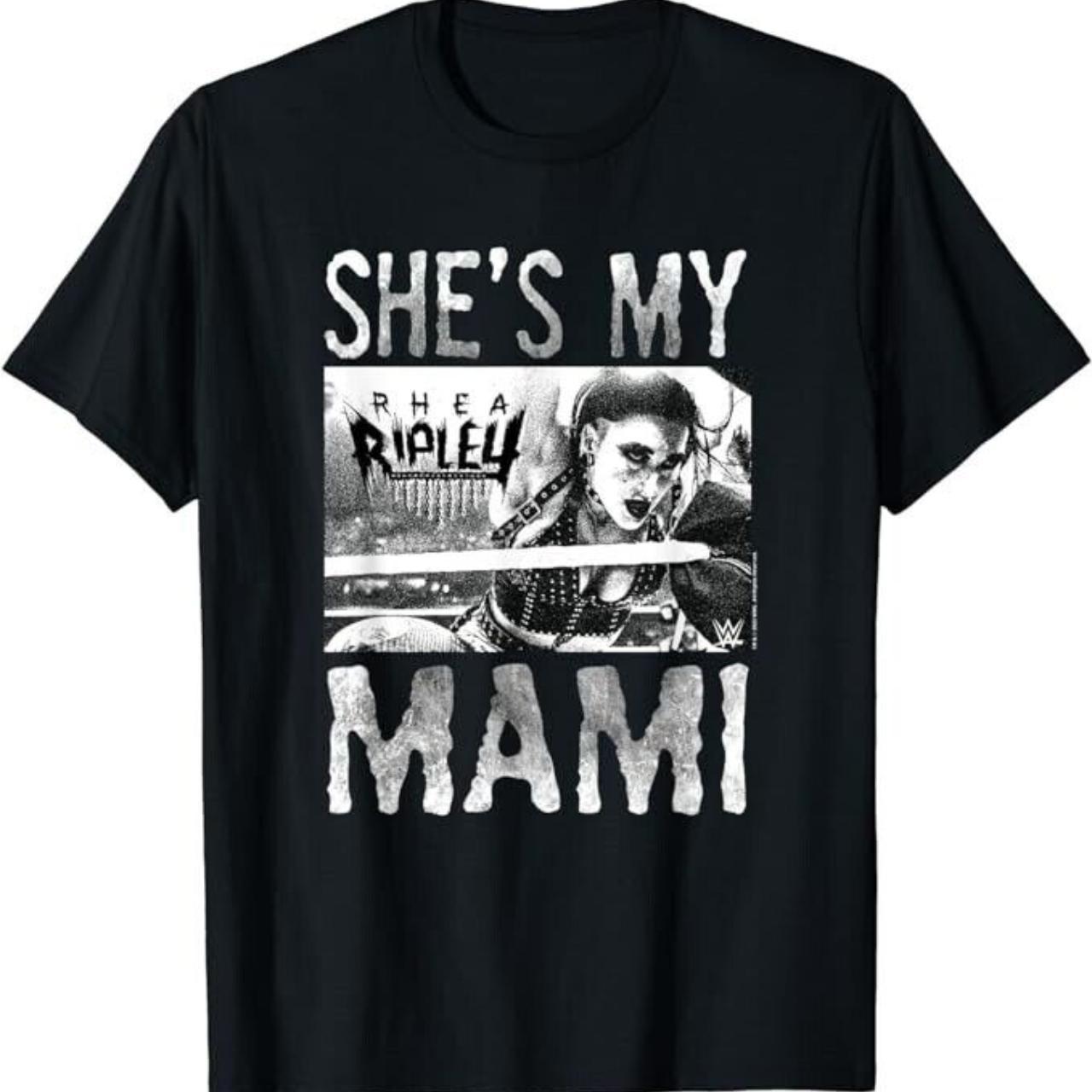 WWE. WrestleMania. Rhea Ripley. She's My Mami. Black... - Depop