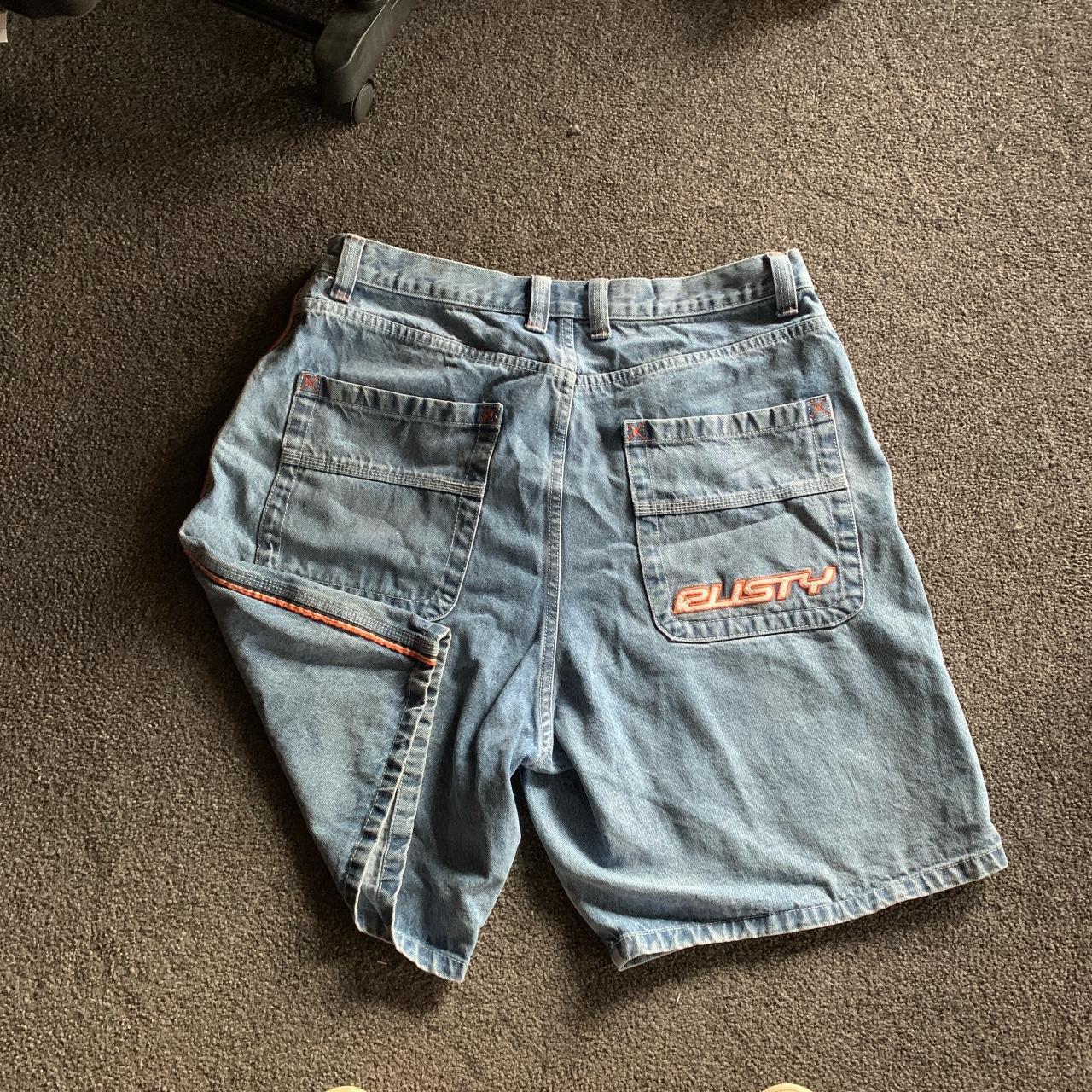 Baggy mid wash rusty vintage style jorts Sick as... - Depop