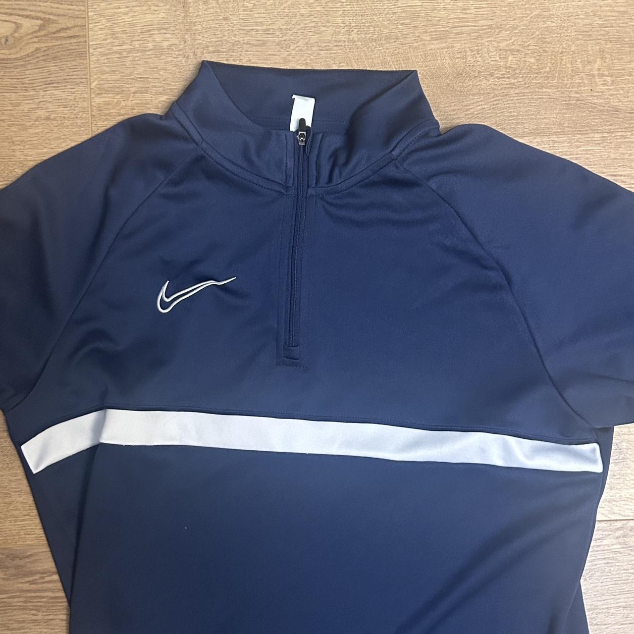 Navy blue nike dri fit full tracksuit size s - Depop