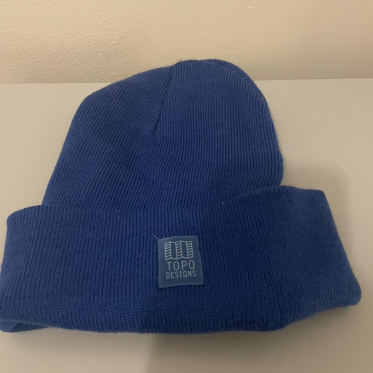 Blue Topo Designs Beanie - Depop