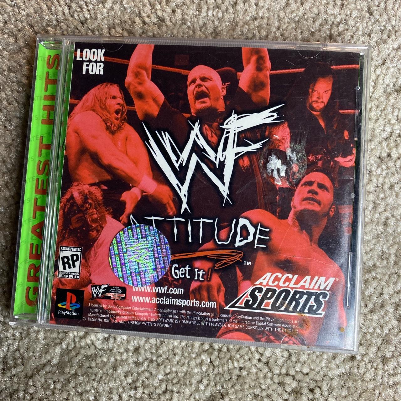 WWE playstation cd WWF attitude stone cold -brand... - Depop