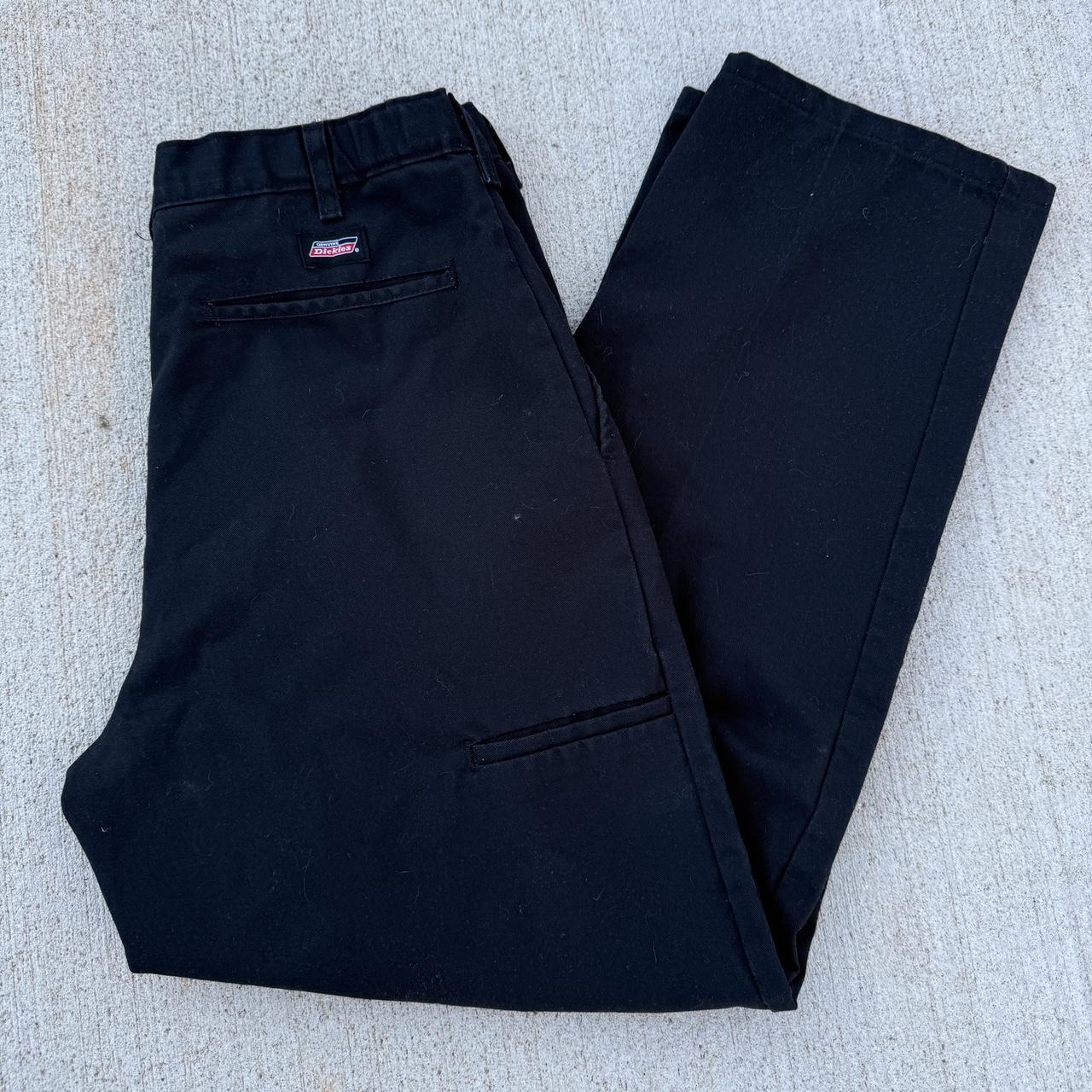 men’s Dickies black work pants with stretch... - Depop