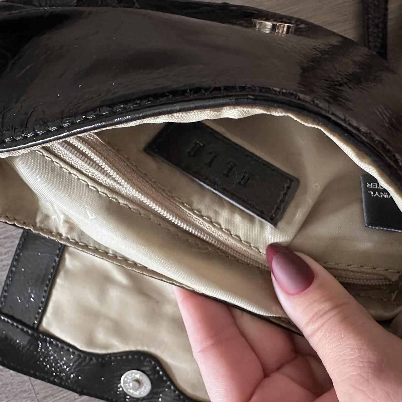 Elle small crossbody bag. Metallic black with inside... - Depop