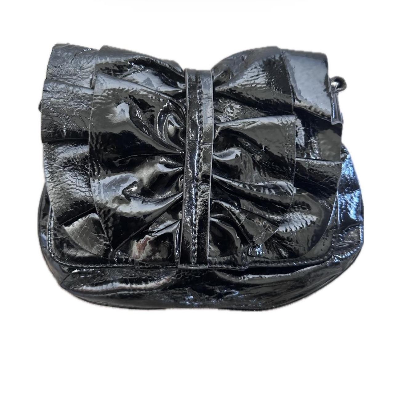 Elle small crossbody bag. Metallic black with inside... - Depop