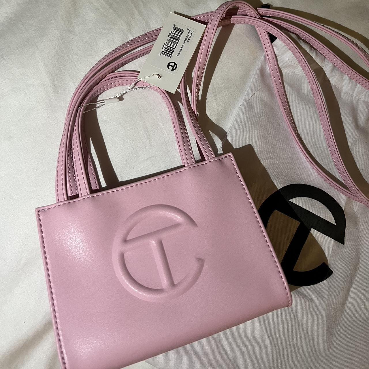 Telfar small bubblegum pink shopping bag Sold out... - Depop