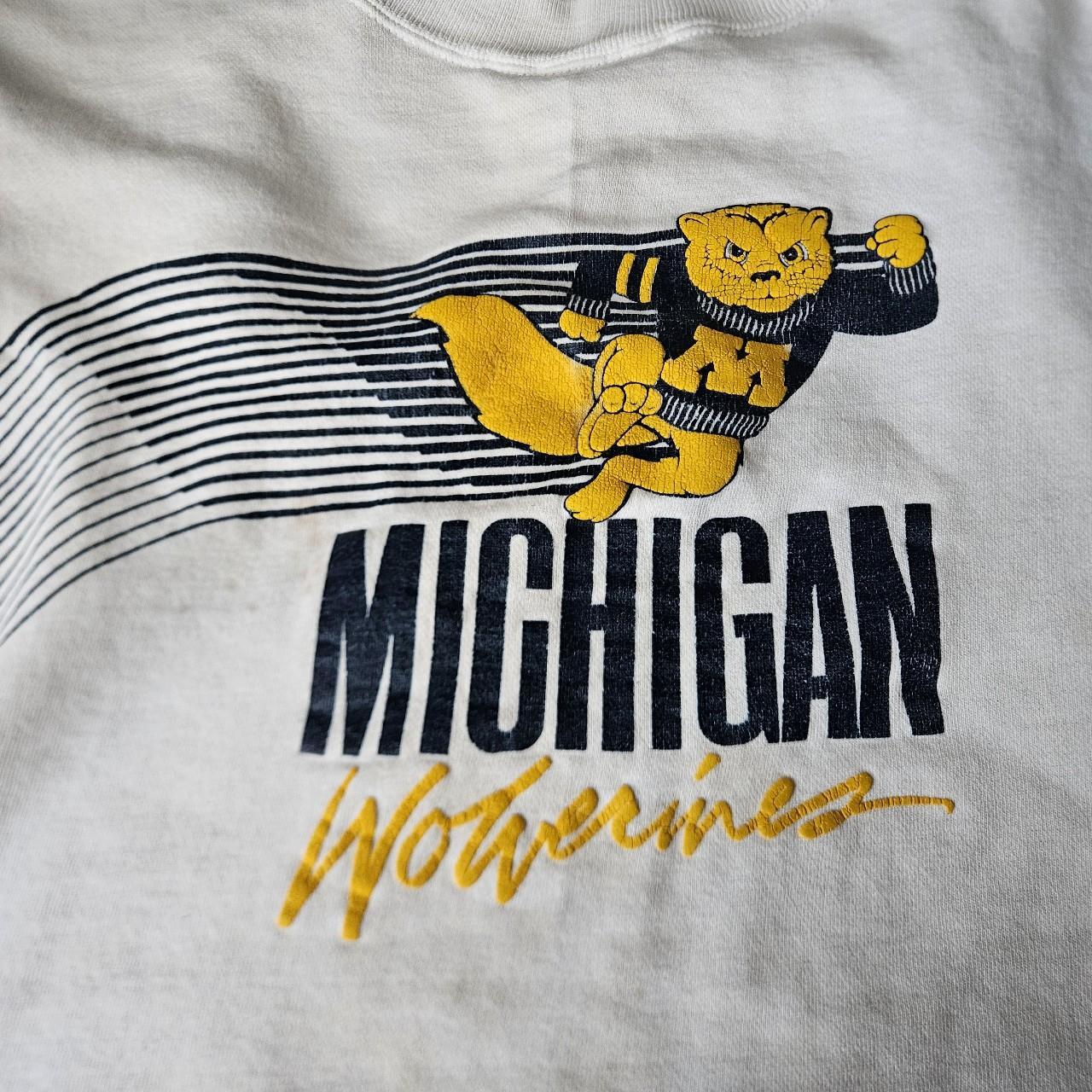 Vintage University of Michigan Wolverine mascot... - Depop