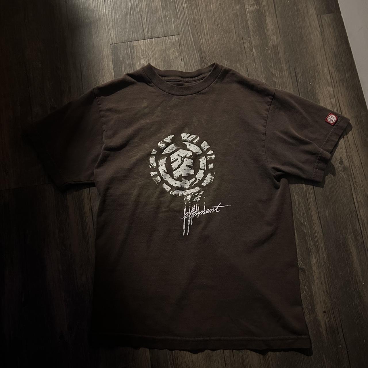 small brown element shirt #element - Depop