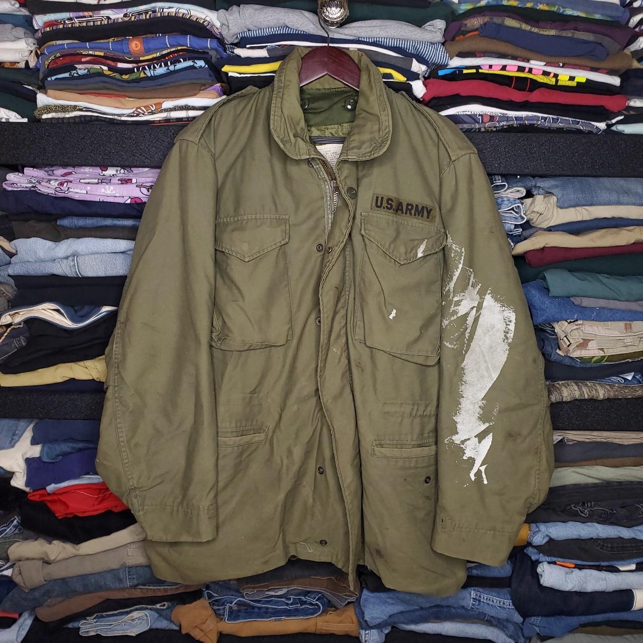 vintage 60s M65 cold weather field jacket og-107 w... | Depop