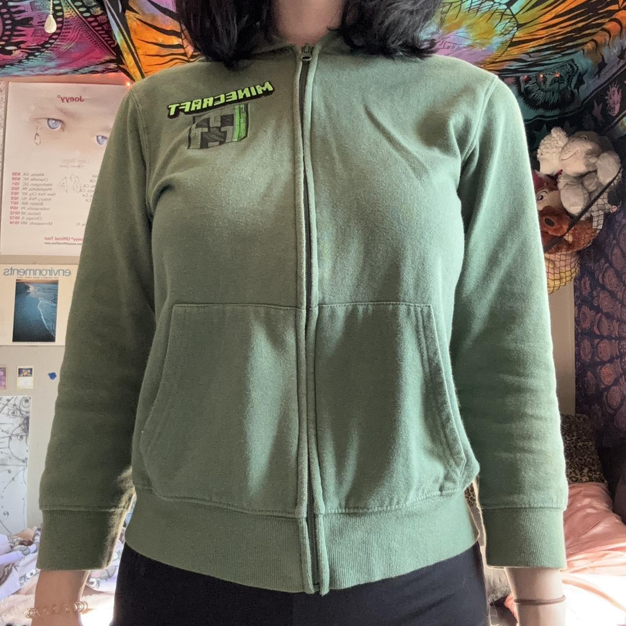 Minecraft creeper tnt jacket no flaws sizing: kids... - Depop
