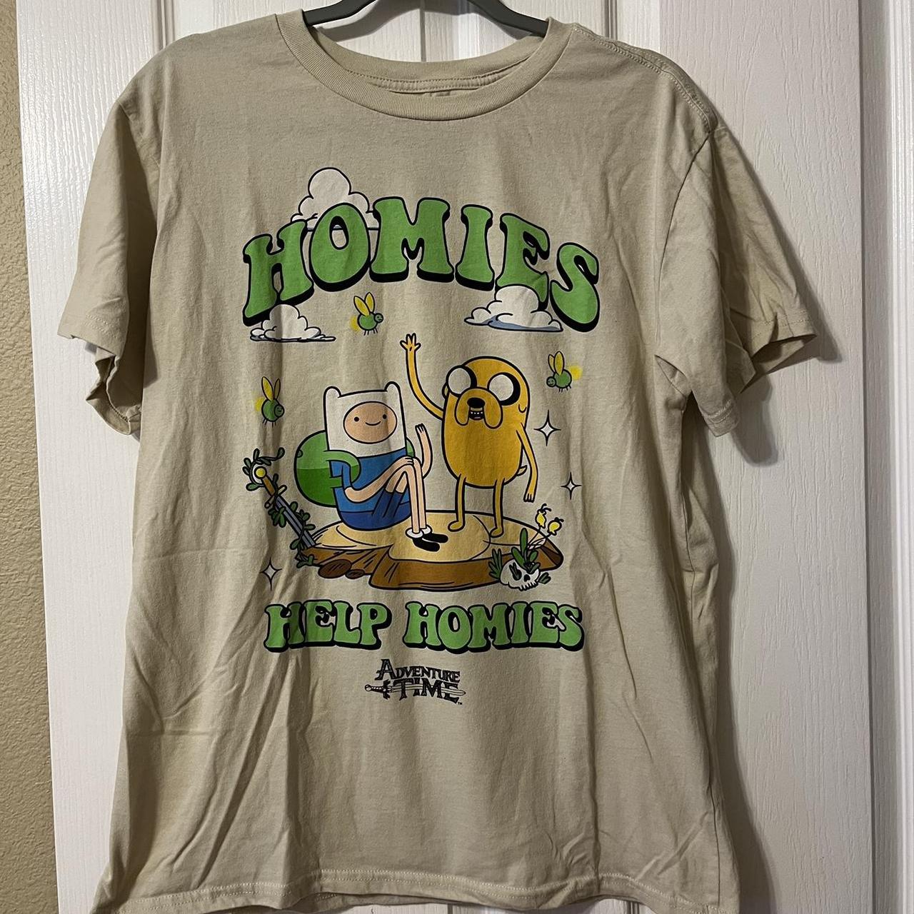 Adventure Time “Homies Help Homies” Great condition,... - Depop