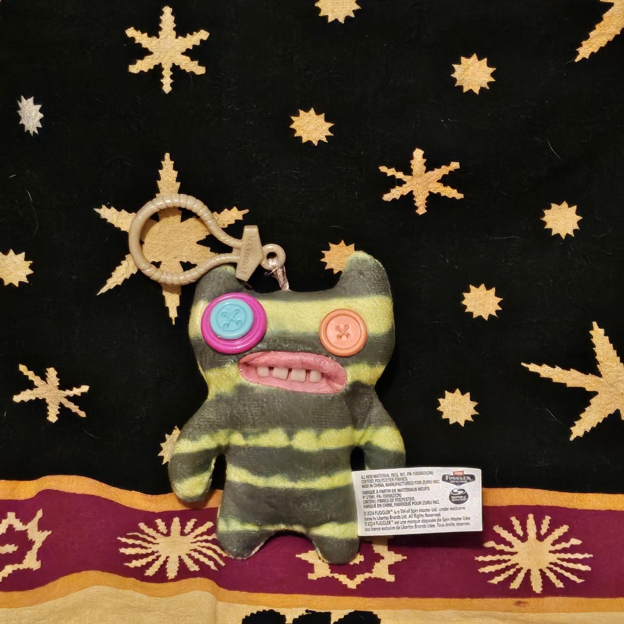Green and yellow Fuggler Monster keychain Great... | Depop