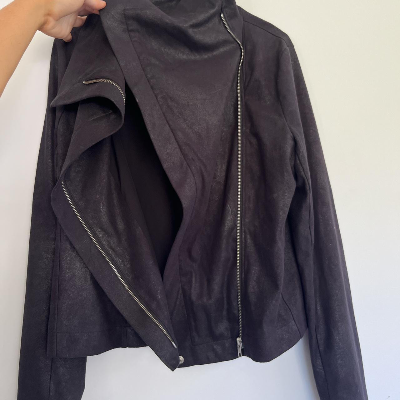 Witchery Faux Leather Jacket Size 12 In excellent... | Depop