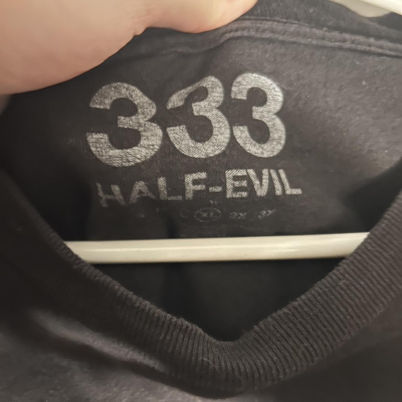 Half evil 333 legends of evil sample tshirt size... - Depop