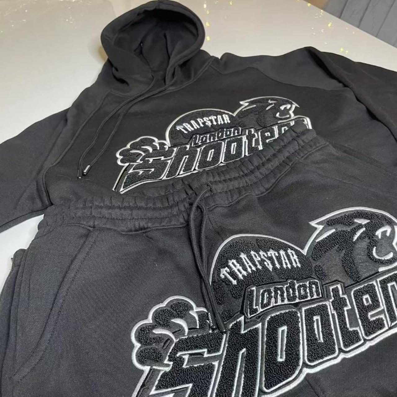 Black Trapstar Shooter Tracksuit New, never worn... - Depop