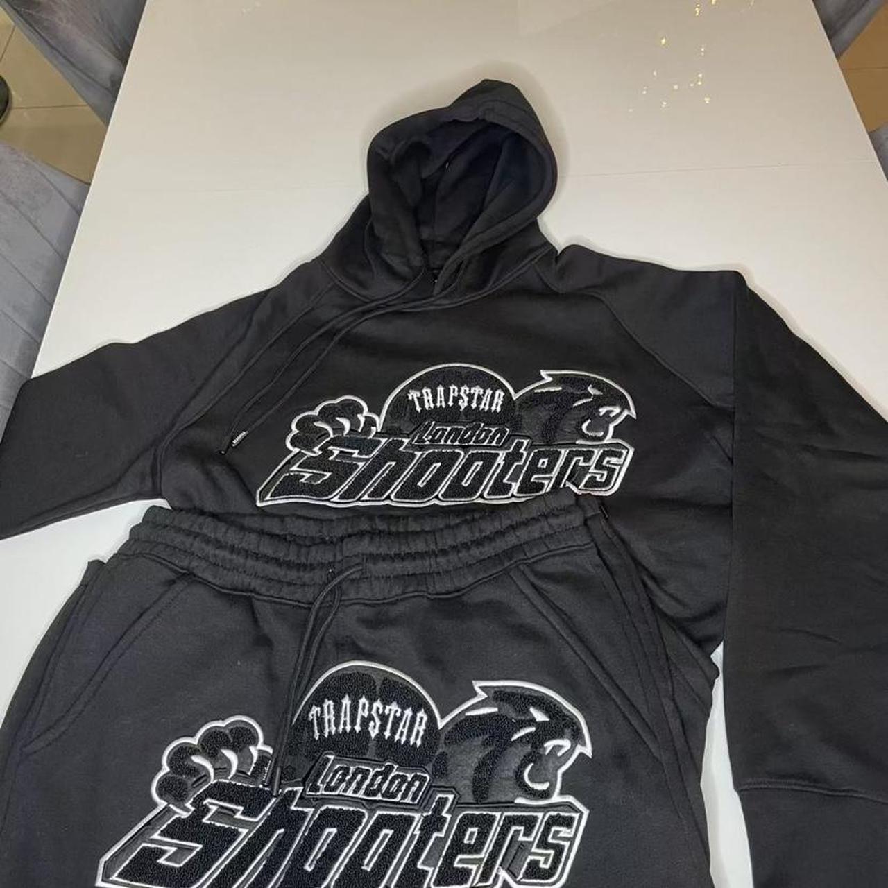 Black Trapstar Shooter Tracksuit New, never worn... - Depop