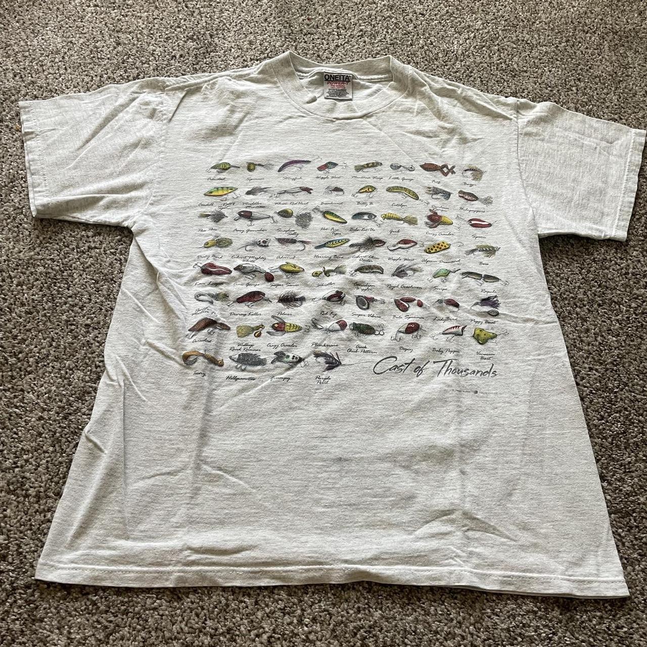 ️ Y2K Fish Bait Shirt ️ Men’s Size: Medium Length:... | Depop
