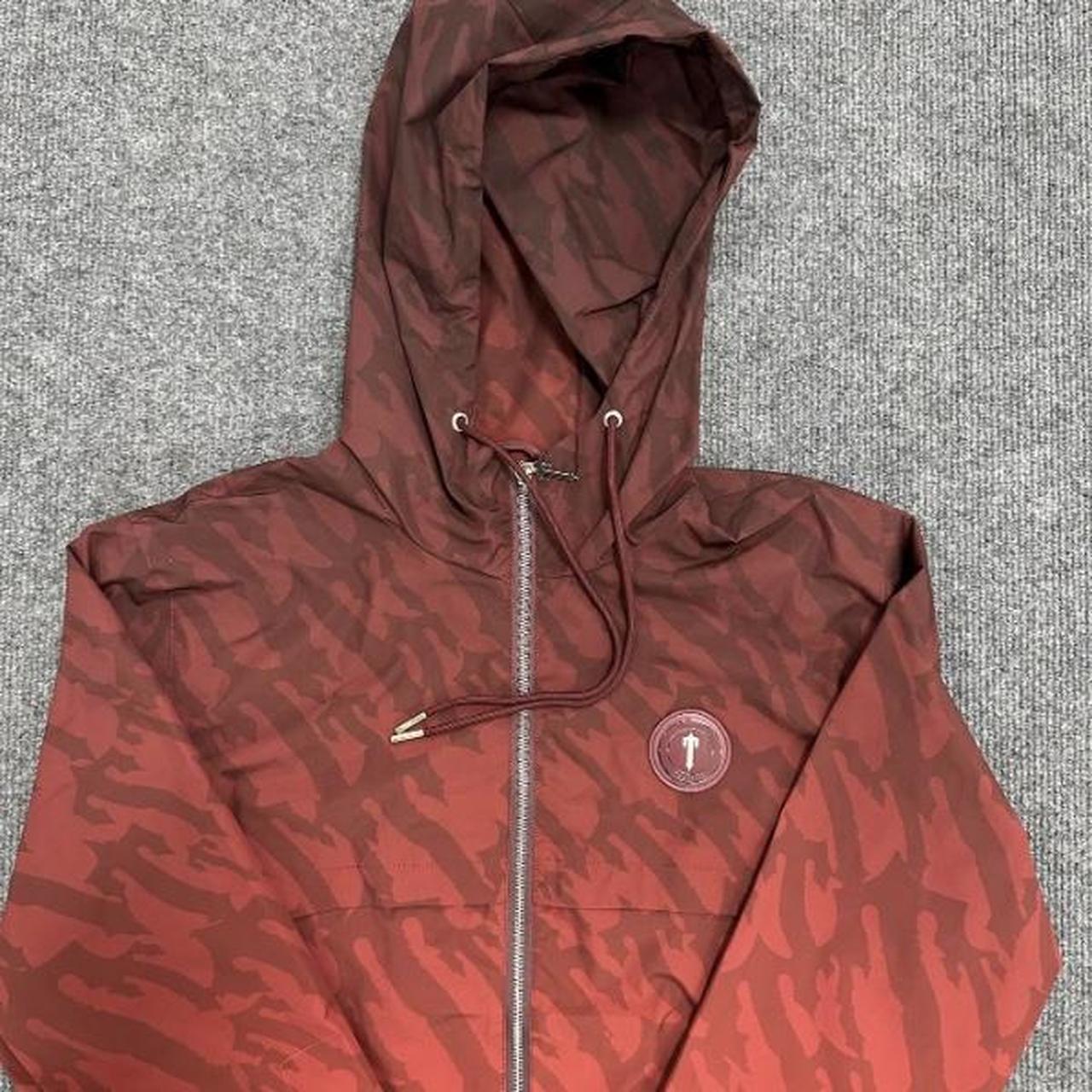 Trapstar red windbreaker Doesnt fit thats why im... - Depop