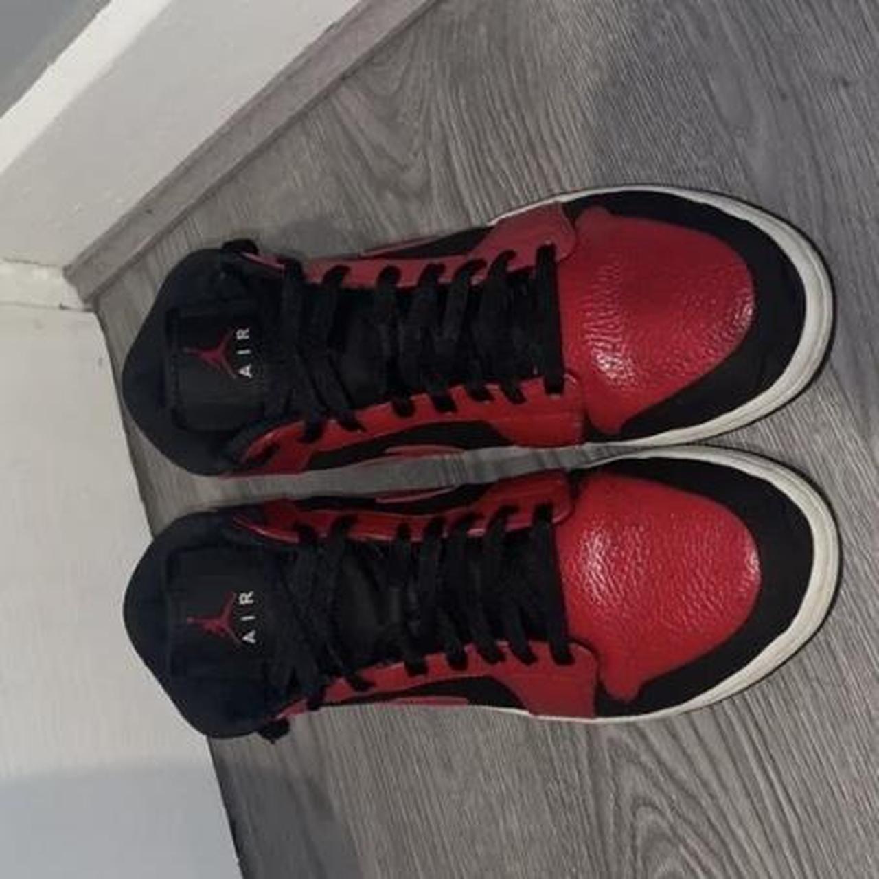 Nike Jordan 1 reverse bred. Red and black Size 8... - Depop