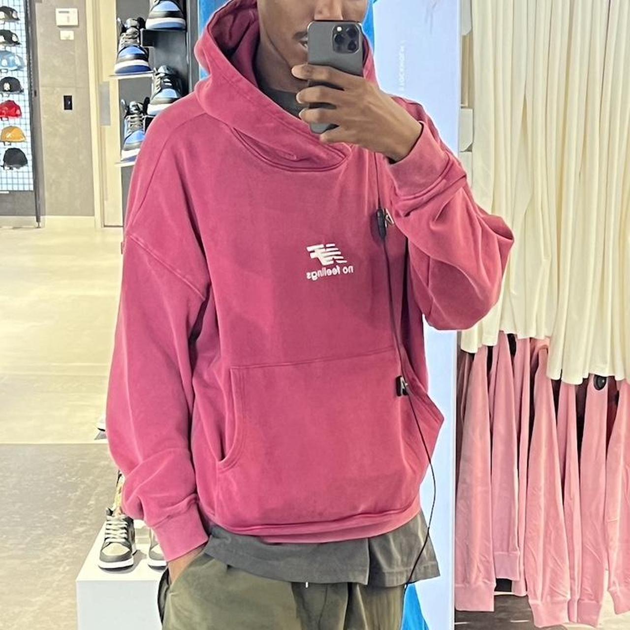 No Feelings “Raspberry” Hoodie - Depop