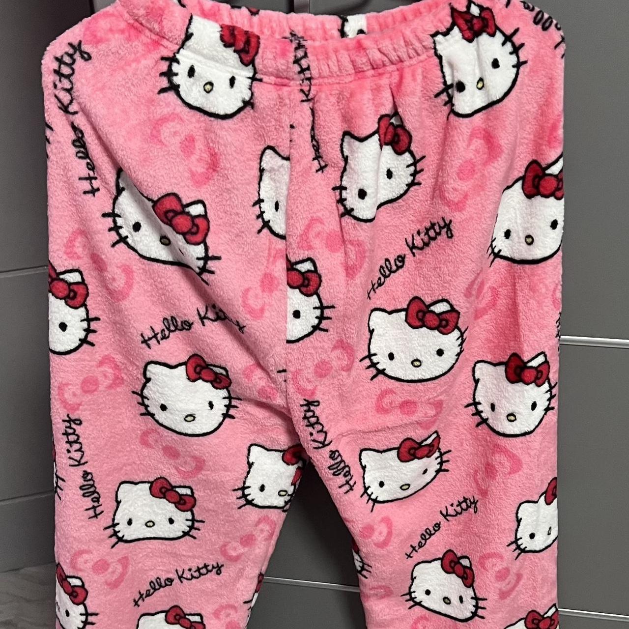 PINK HELLO KITTY PYJAMA BOTTOMS BEAND NEW. SIZE :... - Depop