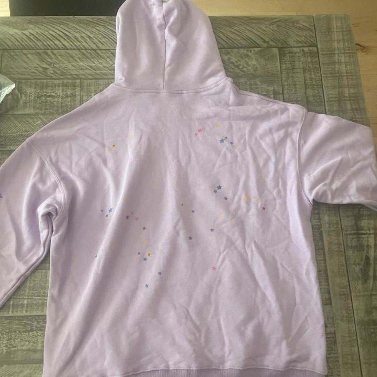 medium purple açai spider sp5der hoodie - Depop