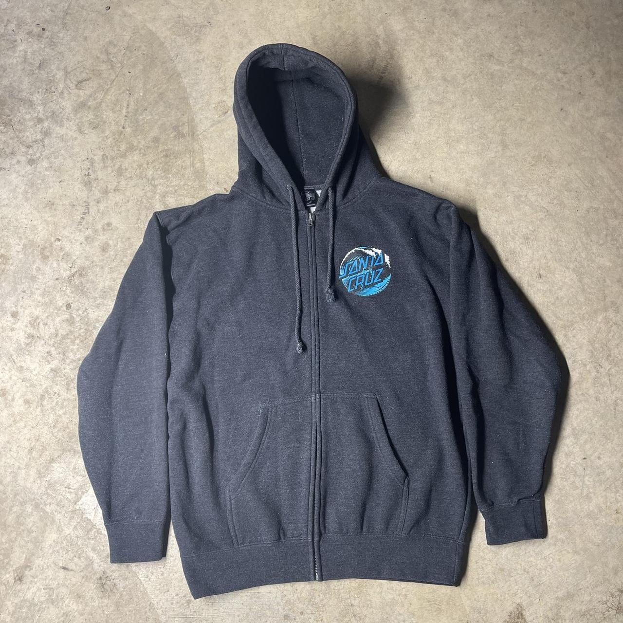 Y2K Santa Cruz zip up Size L 24x27 - Depop