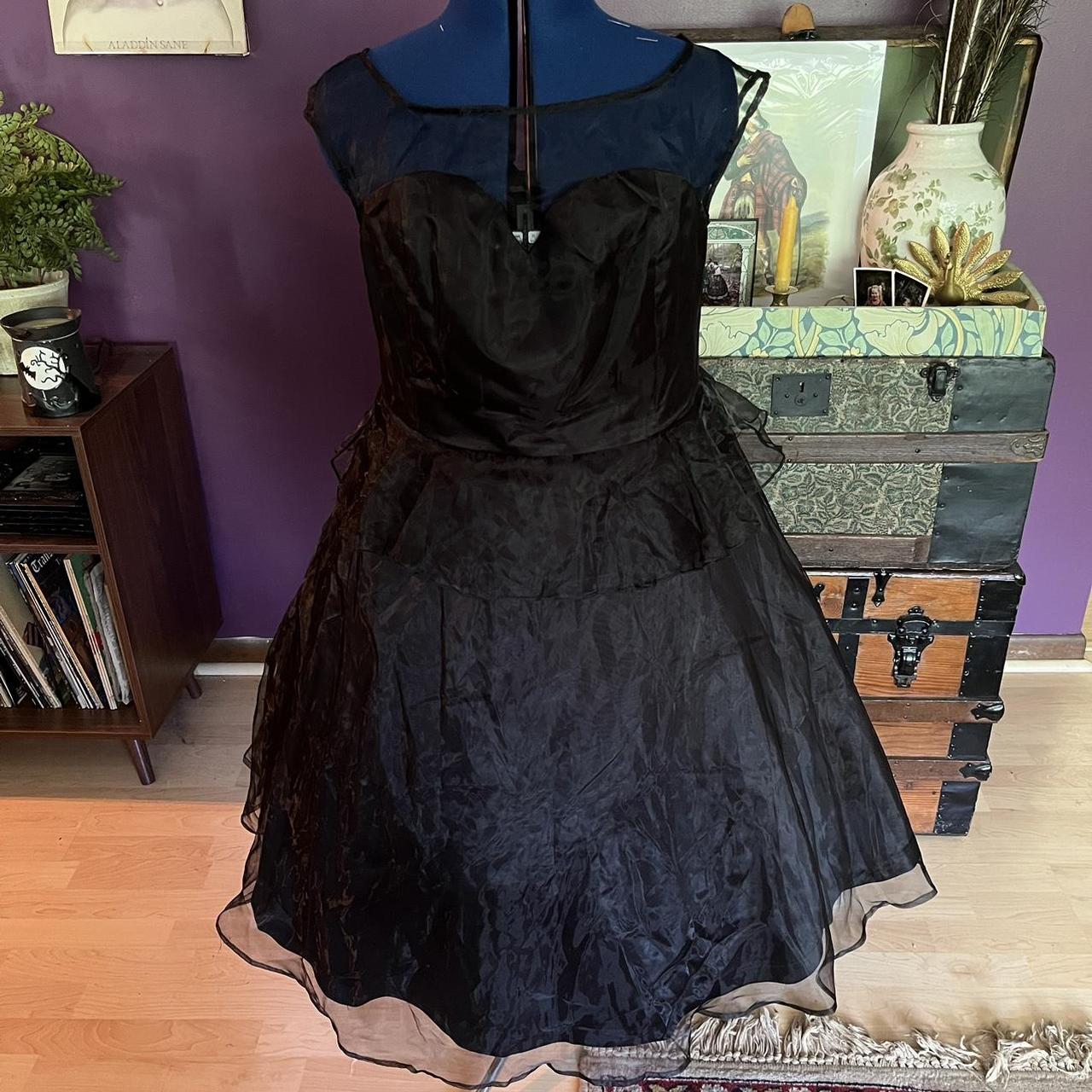 Lindy Bop Women's Black Dress | Depop