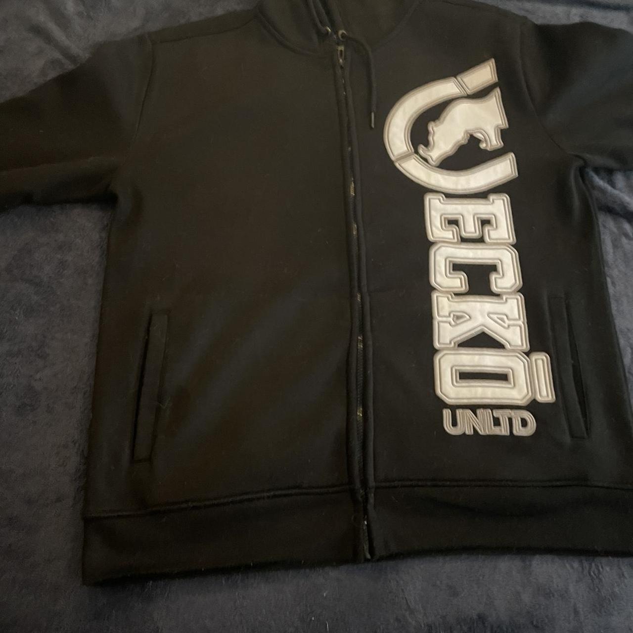 Large Black ecko hoodie - Depop