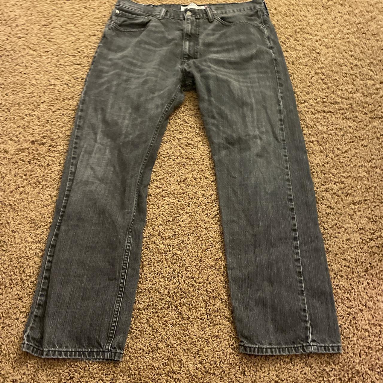 Levi, grey-white-black,jean - Depop