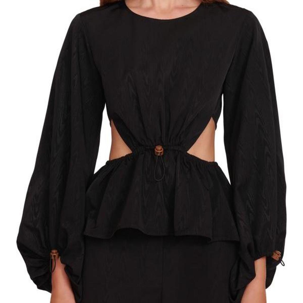 STAUD black Ivy cut out top Never been worn! - Depop