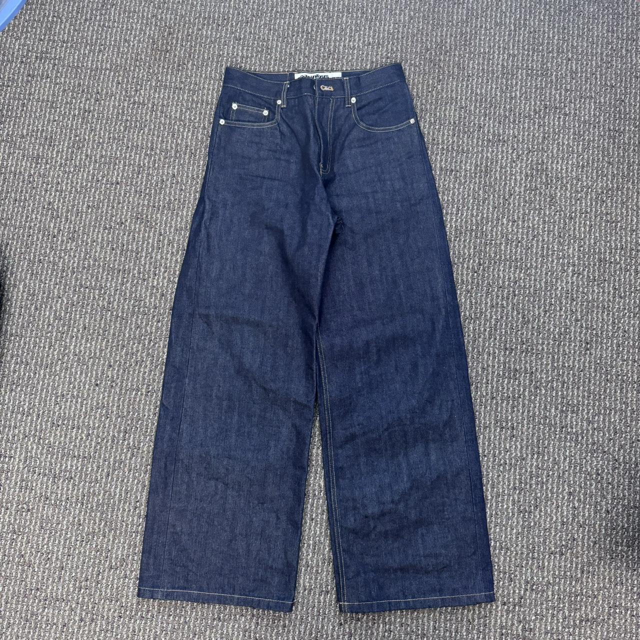 uniforum raw indigo japanese selvedge jeans, 15 oz,... | Depop