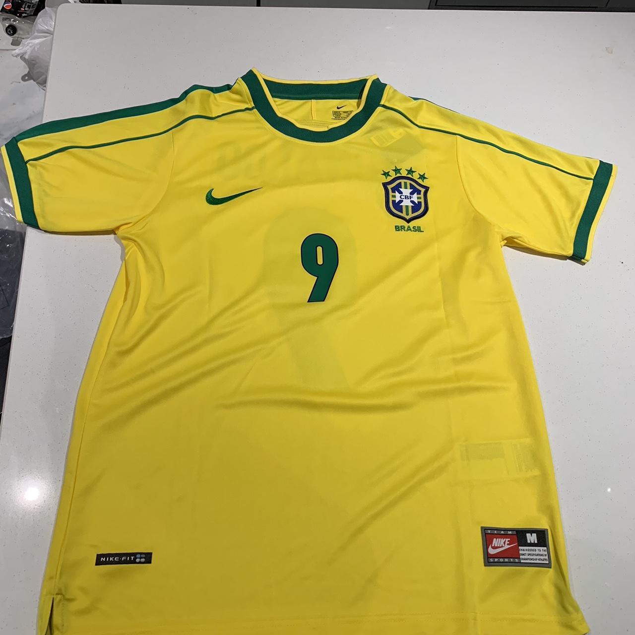 Brazil Retro Ronaldo Shirt Ship same day Size :... - Depop