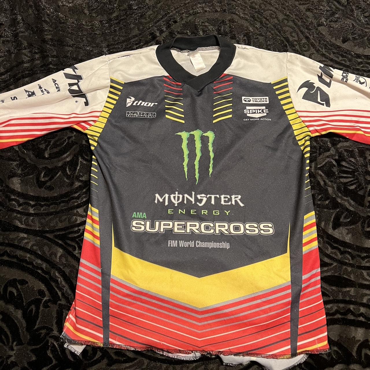Monster Energy AMA Supercross jersey youth Large can... - Depop