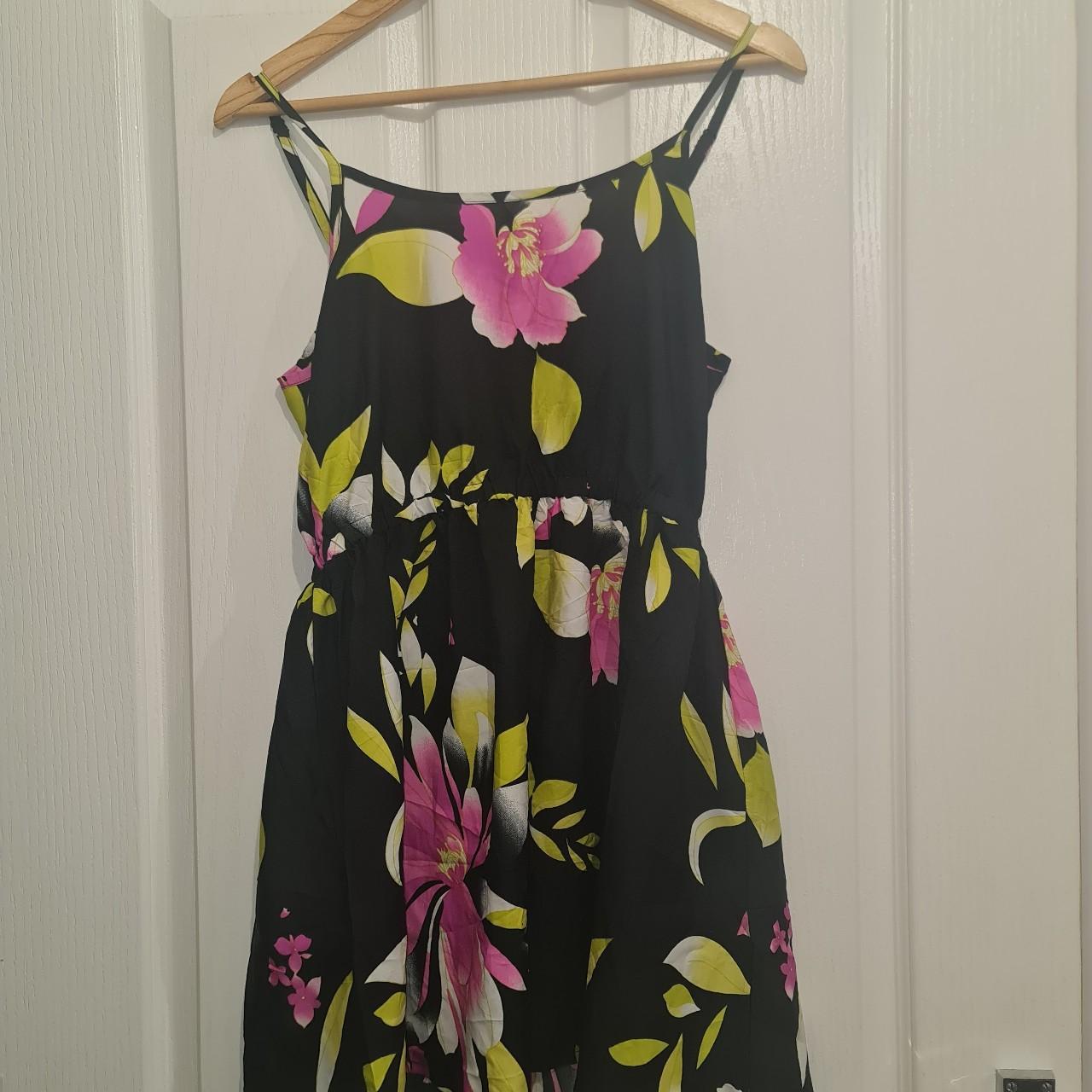 Boohoo Floral Black Dress - ABOVE the... - Depop