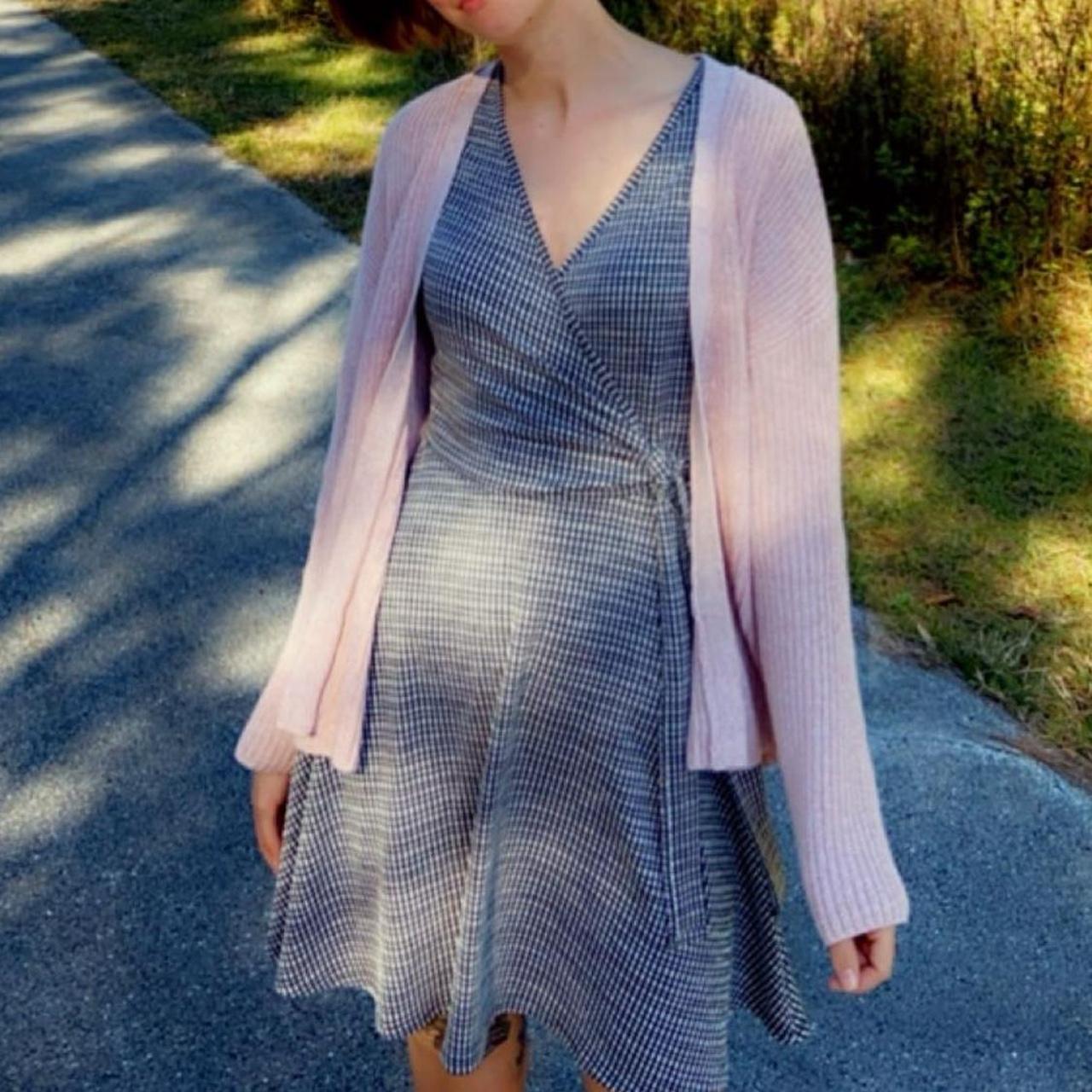 Rolla Costa Grey Crossover Dress - Depop