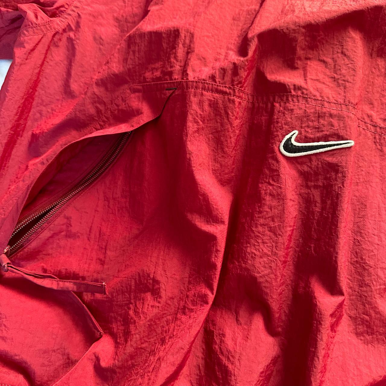 Vintage Red Nike Windbreaker - Large - Depop