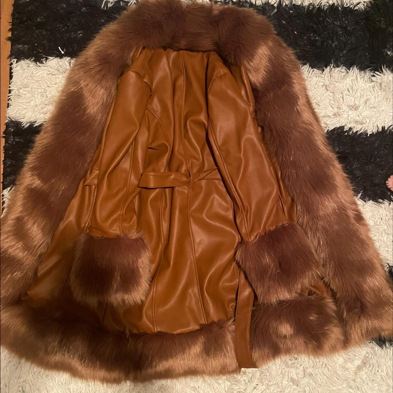 DollsKill Delia's faux fur and faux leather/pleather... - Depop