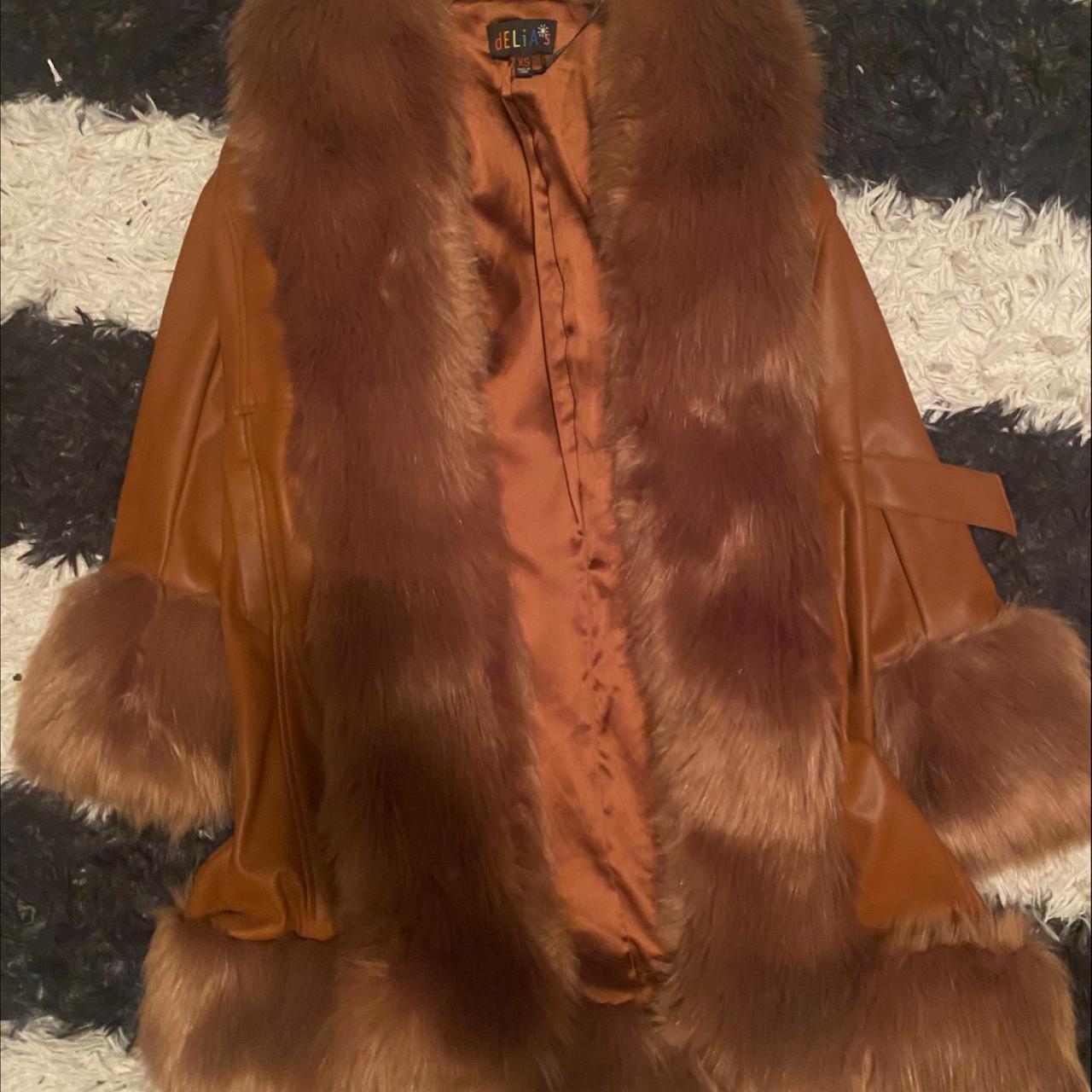 DollsKill Delia's faux fur and faux leather/pleather... - Depop